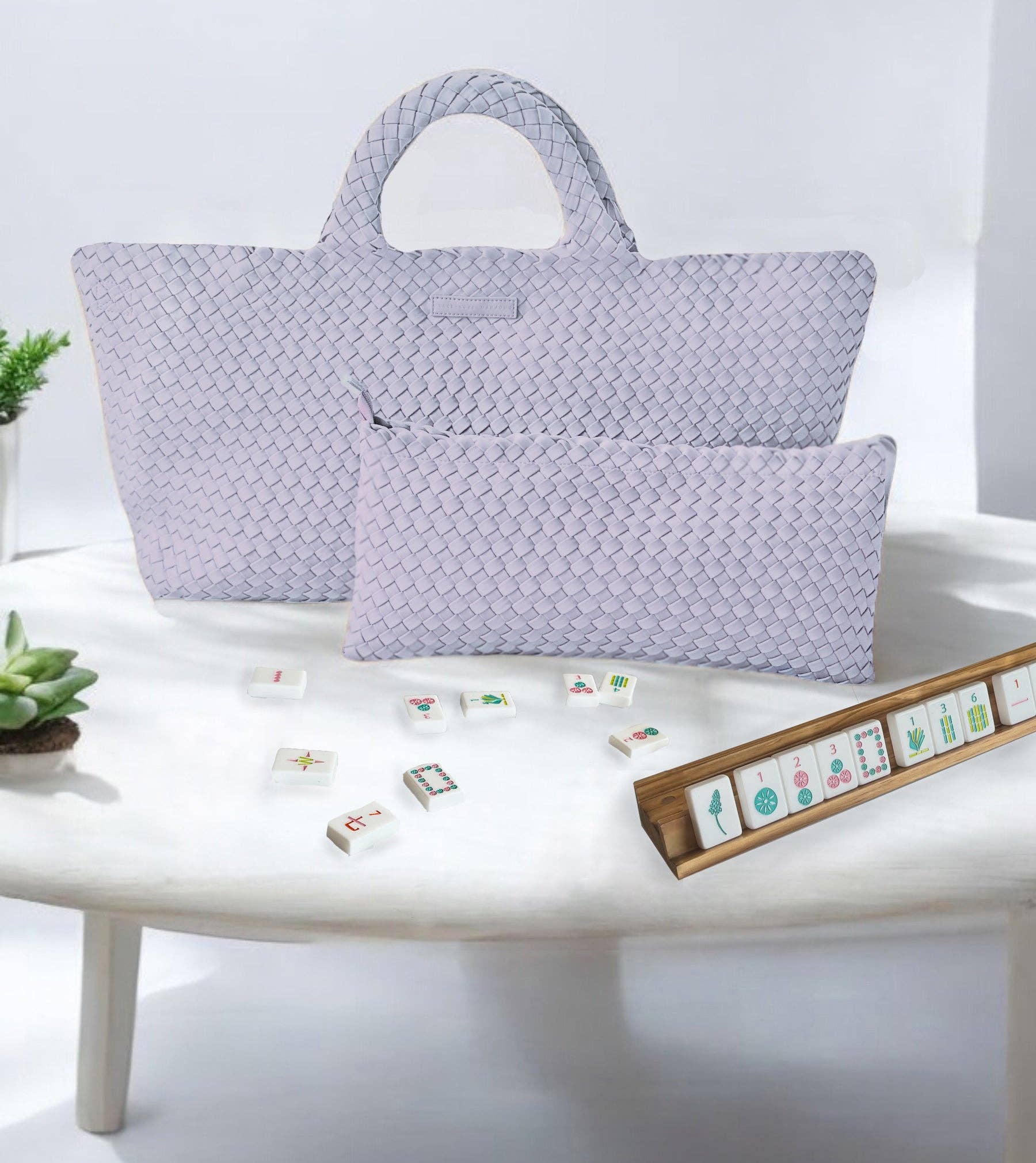 Mahjong Travel Bag, Lavender - Gather Goods Co.