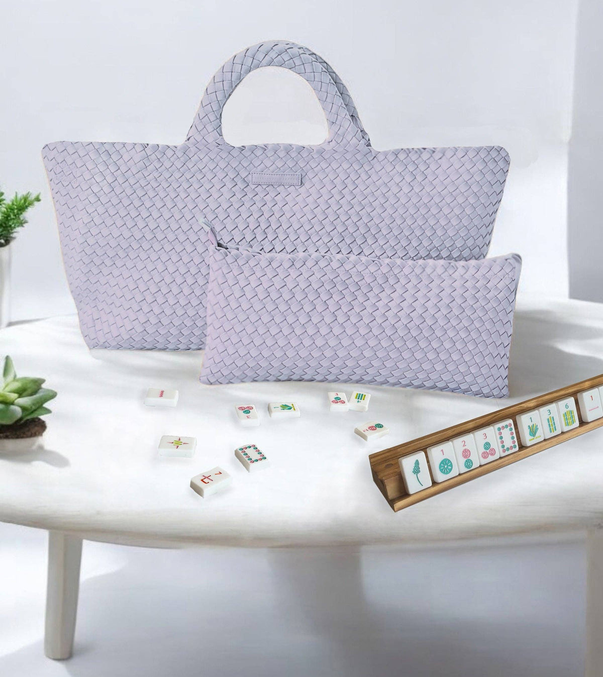 Mahjong Travel Bag, Lavender - Gather Goods Co.