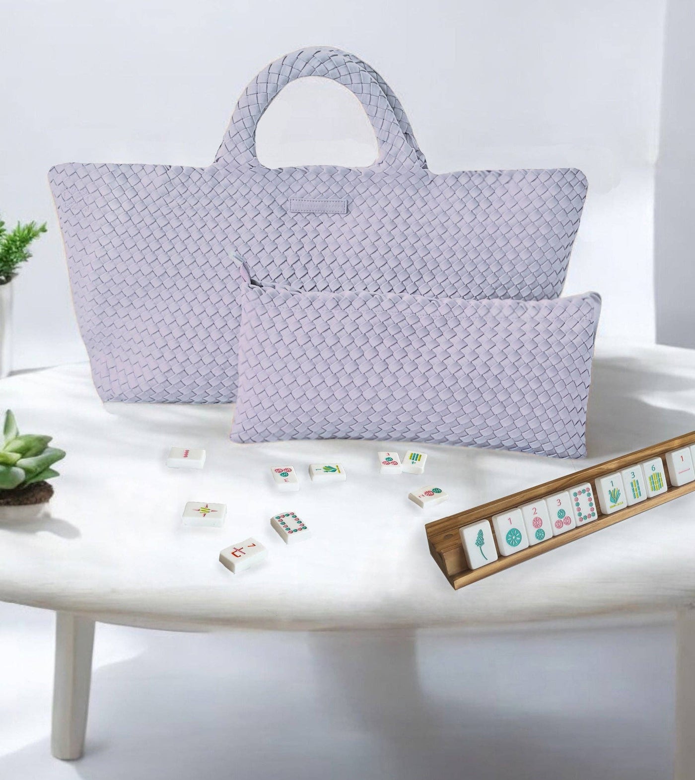Mahjong Travel Bag, Lavender - Gather Goods Co.