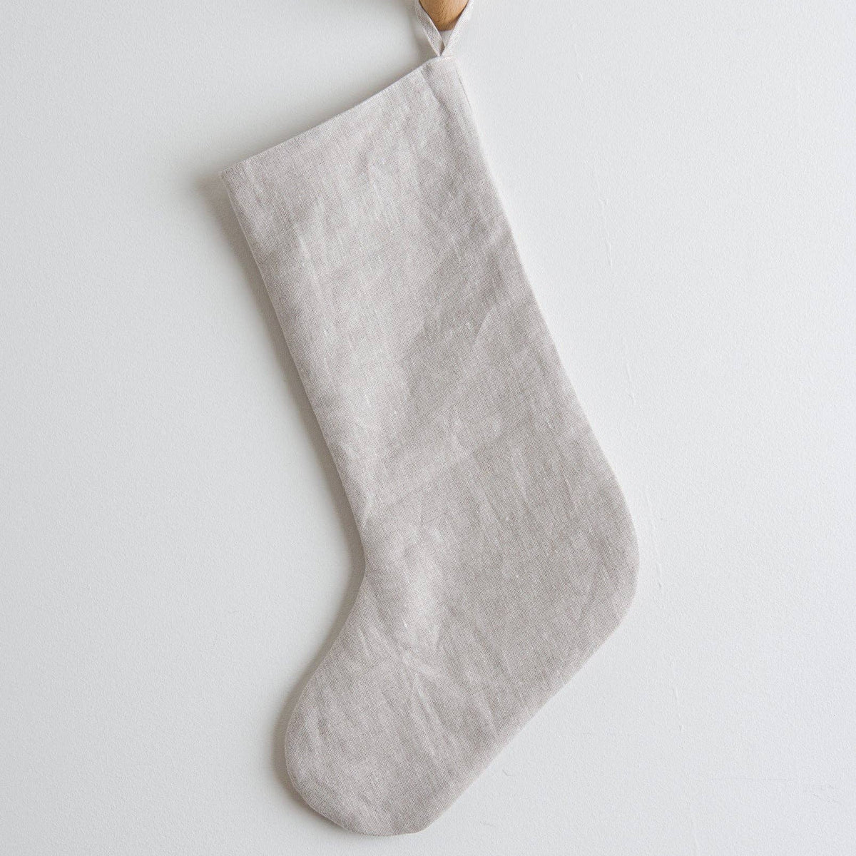Linen Christmas Stocking in Oatmeal – Gather Goods Co.