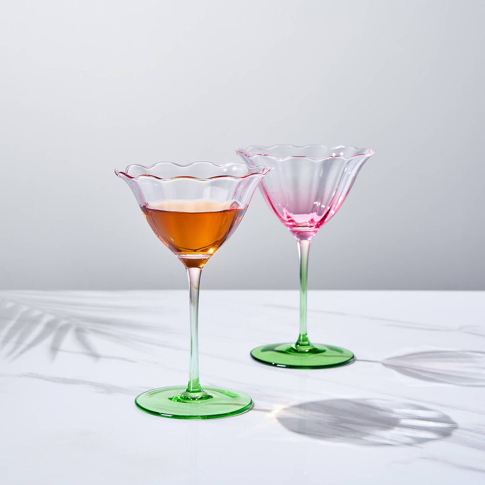Tulip-Shaped Champagne Coupe Glass, Elegant Stemware – Gather Goods Co.