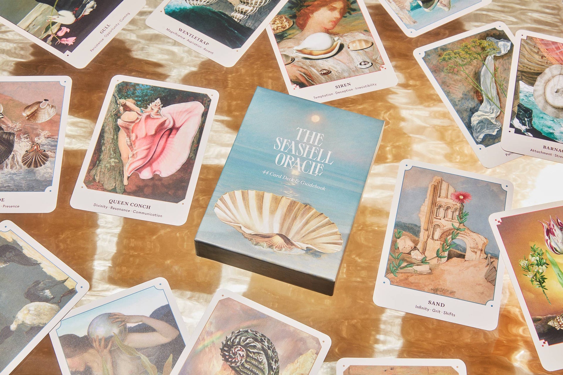 Seashell Tarot Deck: 44 Card Deck and Guidebook - Gather Goods Co.