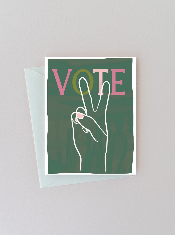 Vote Note Card – Gather Goods Co.