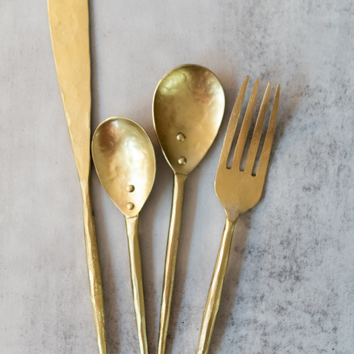 Forge Brass Flatware - Set of 4 – Gather Goods Co.