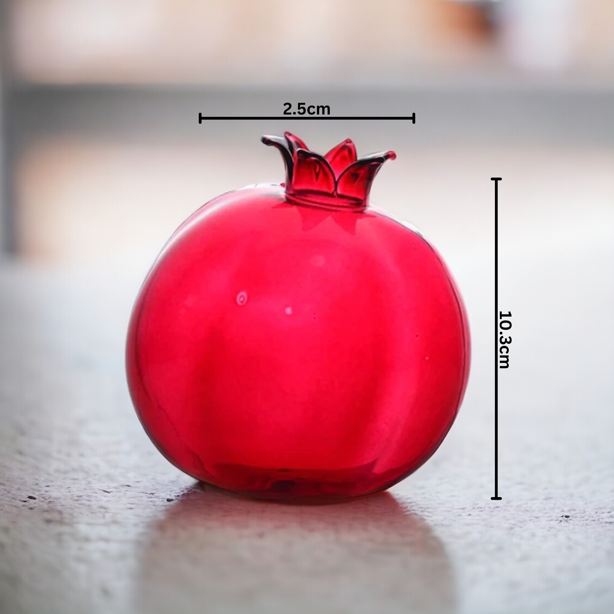 Pomegranate Shaped Glass Vase - Gather Goods Co.