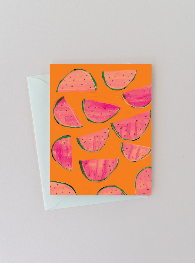 Watermelons Note Card – Gather Goods Co.