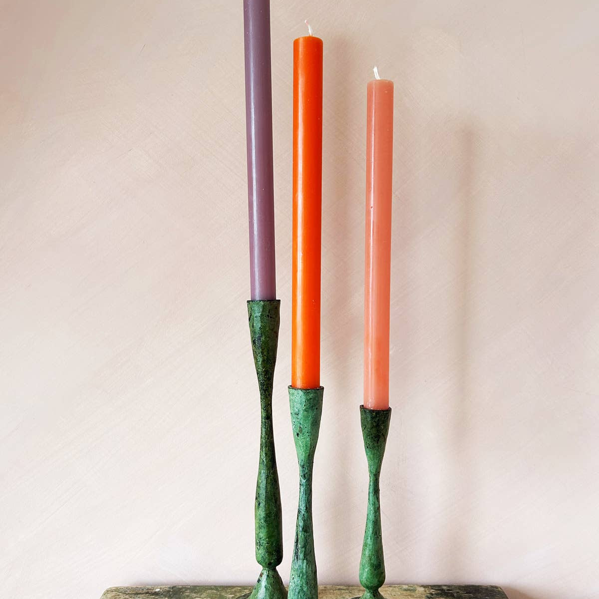 Green Verdigris Candle Holder – Gather Goods Co.