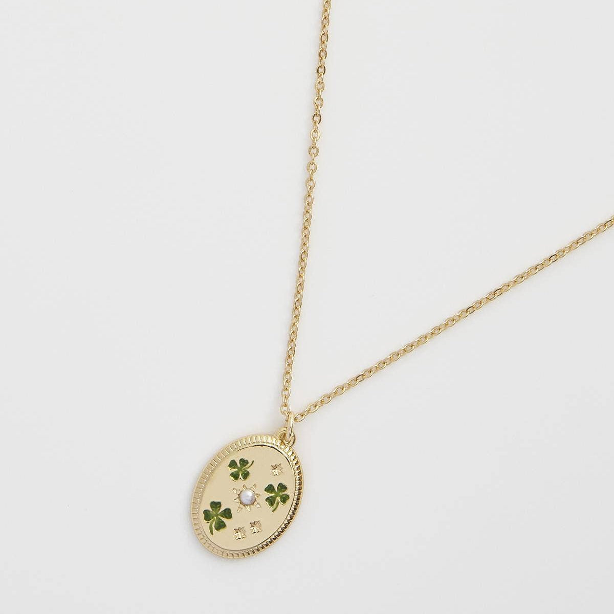 Four Leaf Clover & Pearl Necklace – Gather Goods Co.