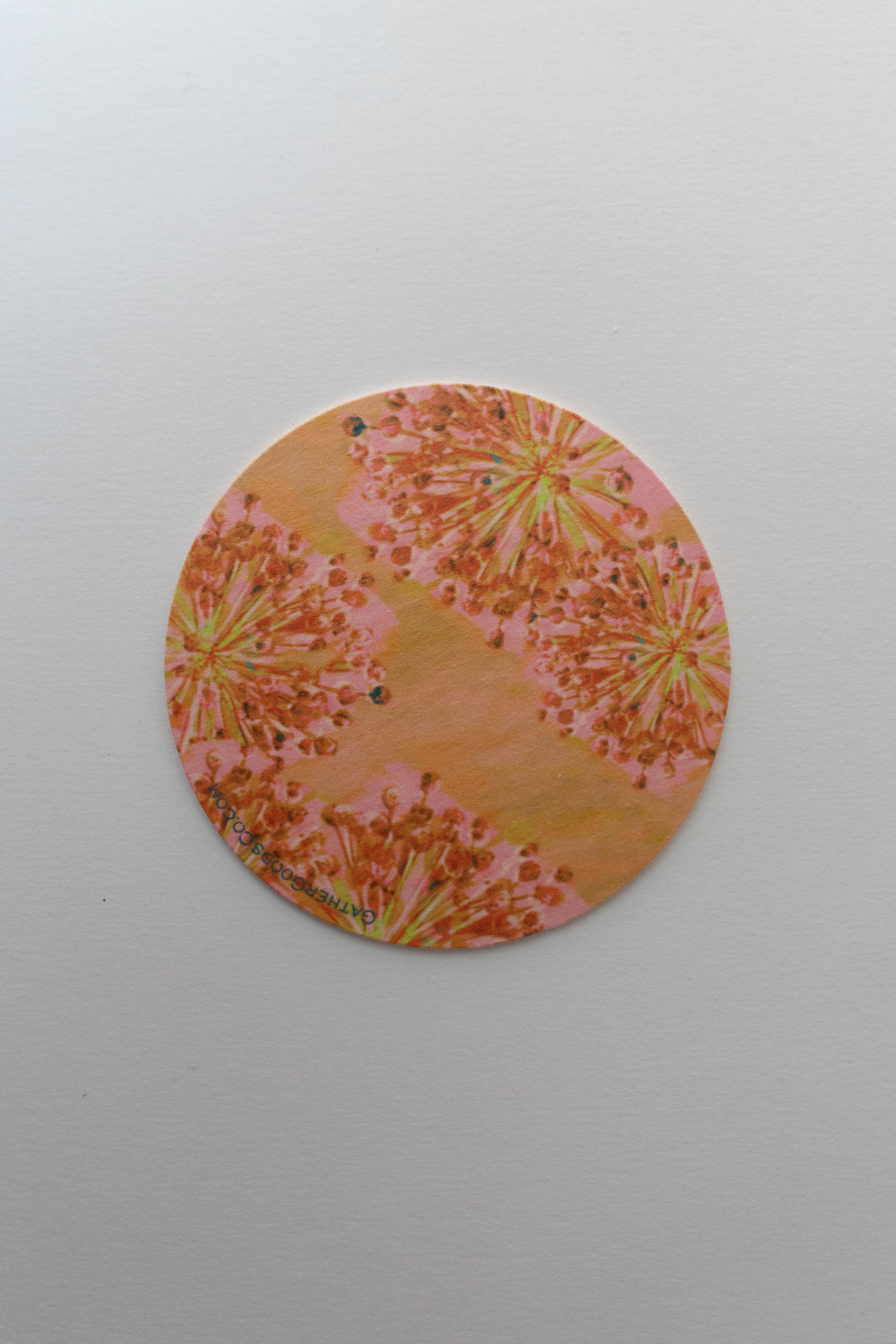 Golden Floral Pop Coasters, Set of Four - Gather Goods Co.
