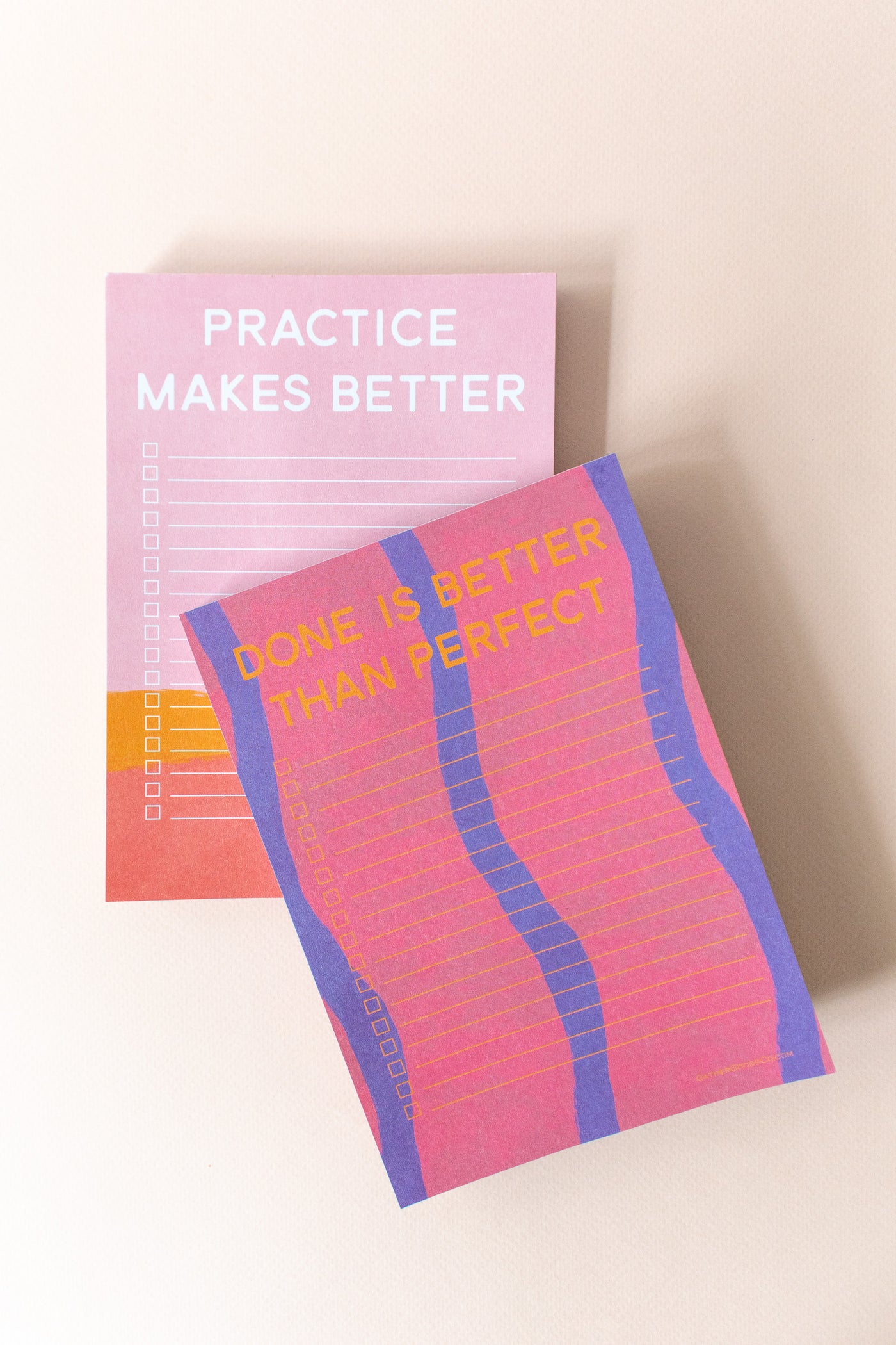 To Do List Notepad, Done Is Better Than Perfect - Gather Goods Co.