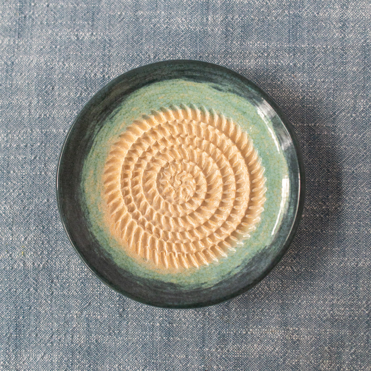 Ceramic Garlic Grater Plate, Green Ombre – Gather Goods Co.