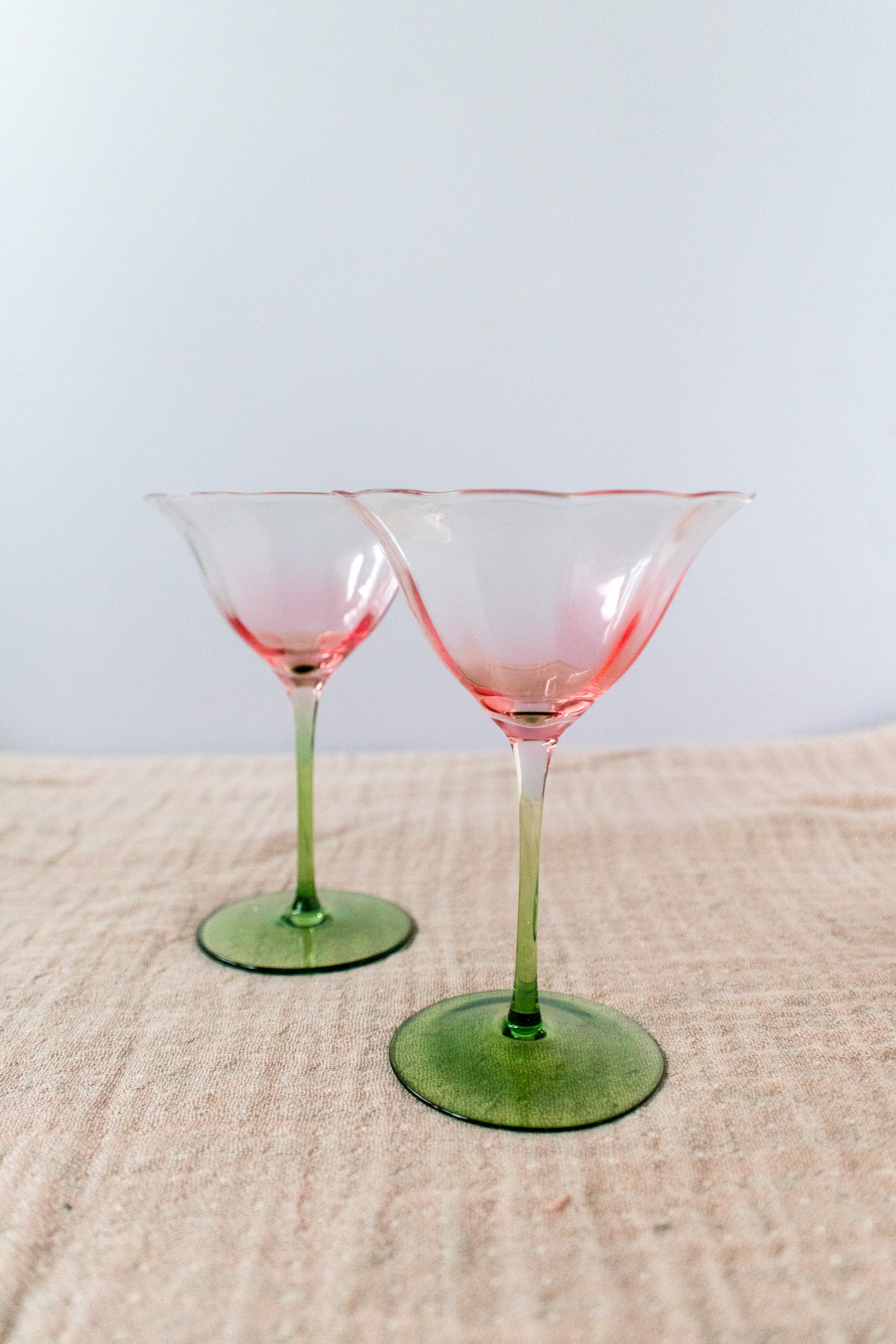 Tulip-Shaped Champagne Coupe Glass, Elegant Stemware - Gather Goods Co.