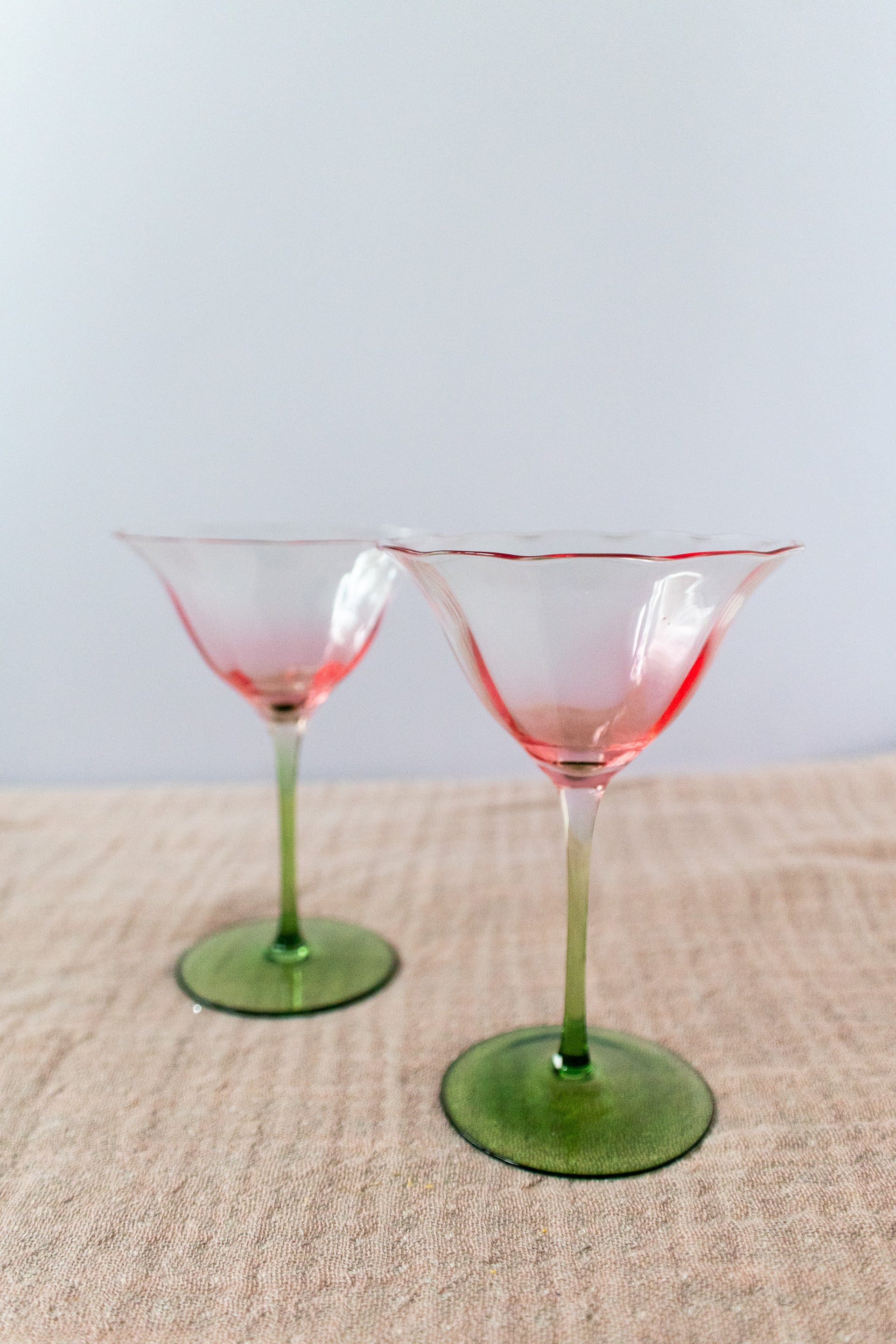 Tulip-Shaped Champagne Coupe Glass, Elegant Stemware - Gather Goods Co.