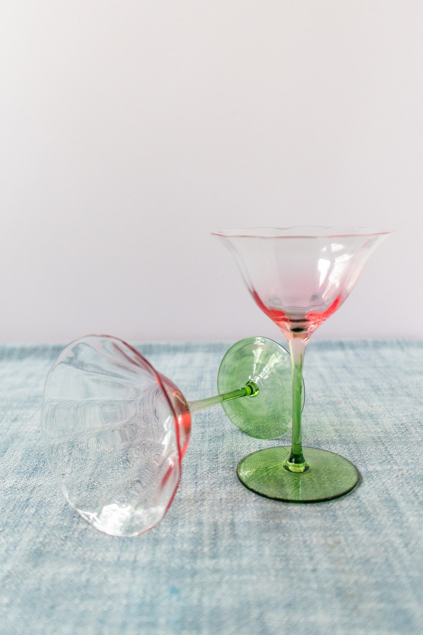 Tulip-Shaped Champagne Coupe Glass, Elegant Stemware - Gather Goods Co.
