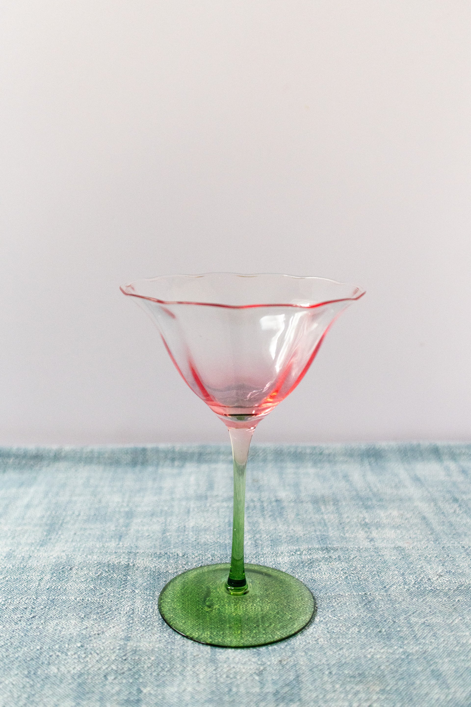 Tulip-Shaped Champagne Coupe Glass, Elegant Stemware - Gather Goods Co.