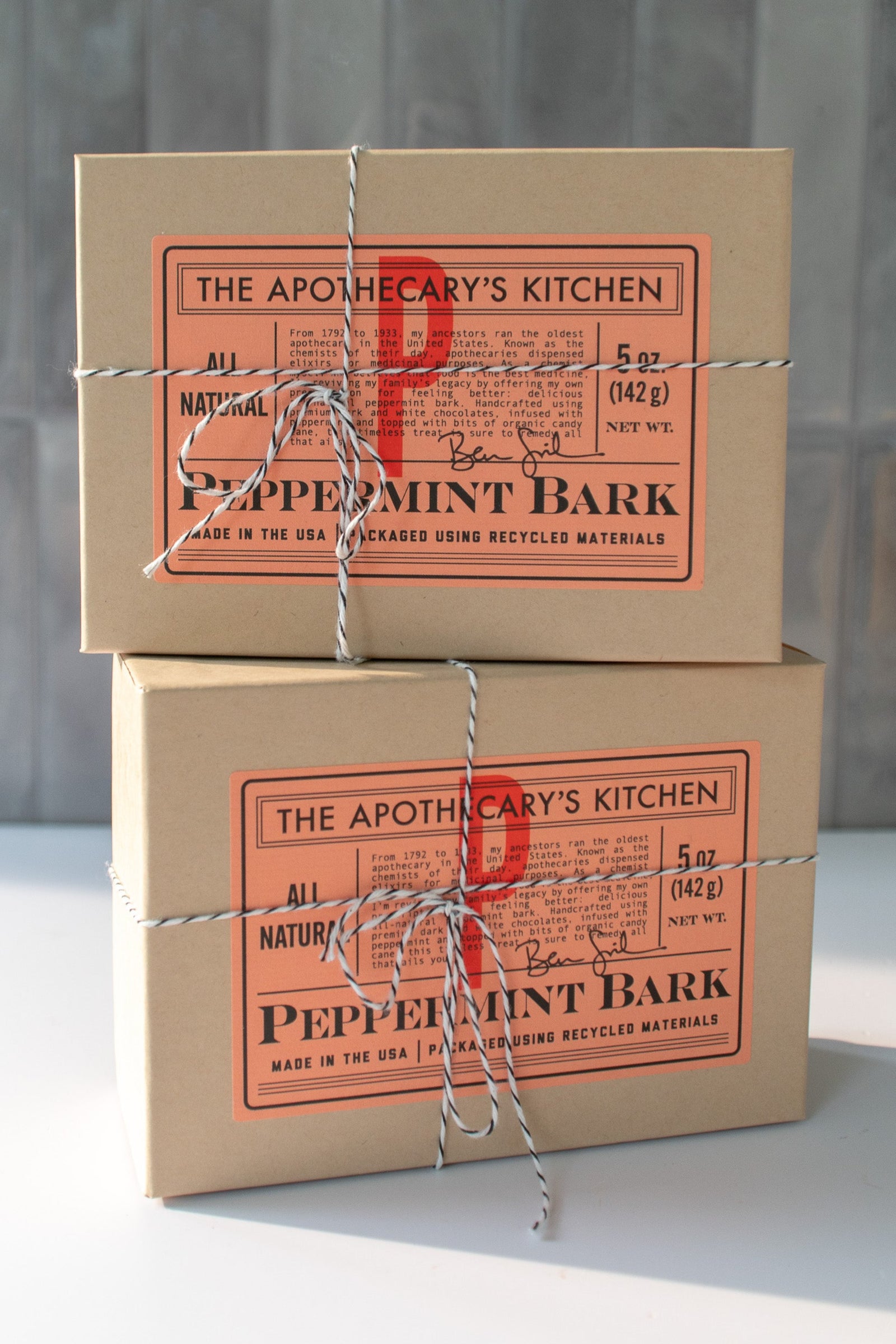 Peppermint Bark, Premium White & Dark Chocolates, 5oz Box - Gather ...