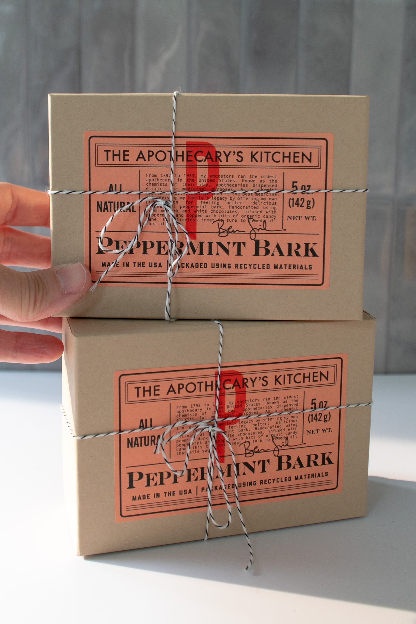 Peppermint Bark, Premium White & Dark Chocolates, 5oz Box - Gather ...