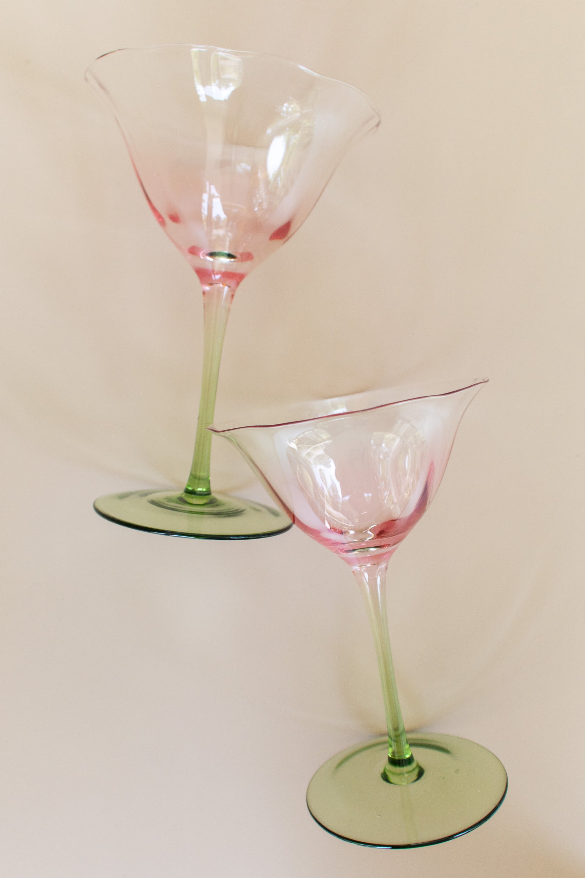 Tulip-Shaped Champagne Coupe Glass, Elegant Stemware - Gather Goods Co.