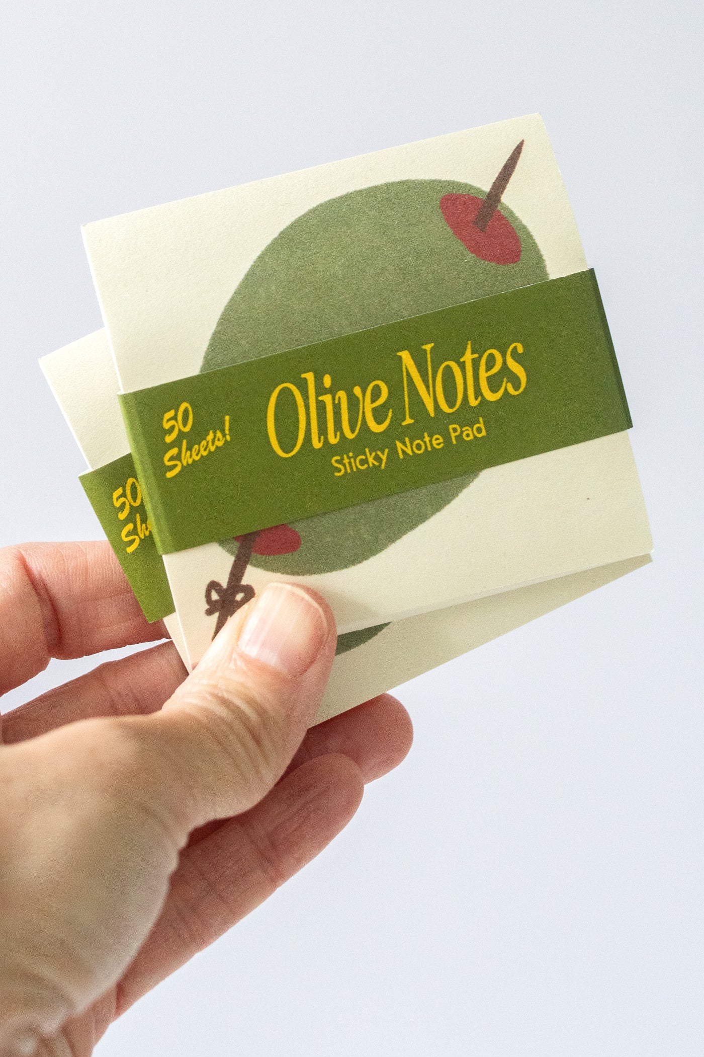 Olive Notes Post-its - Gather Goods Co.