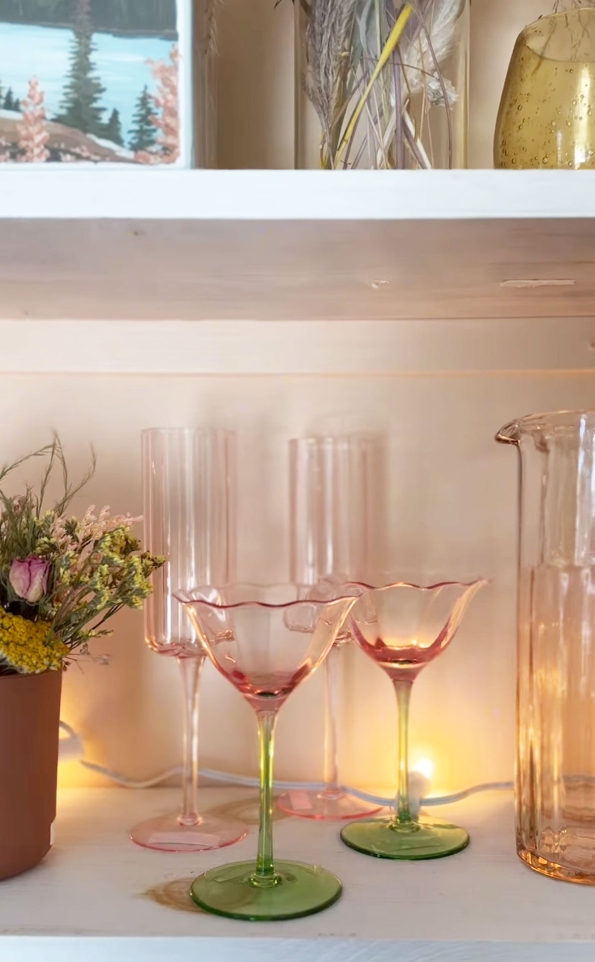 Tulip-Shaped Champagne Coupe Glass, Elegant Stemware – Gather Goods Co.