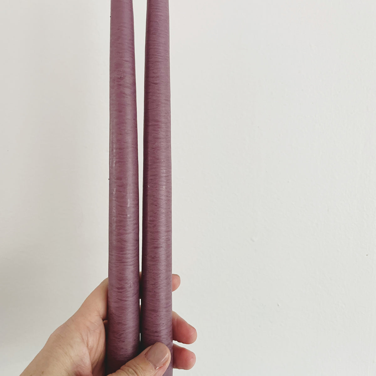 12" Mauve Taper Candle, Set of 2, Unscented – Gather Goods Co.